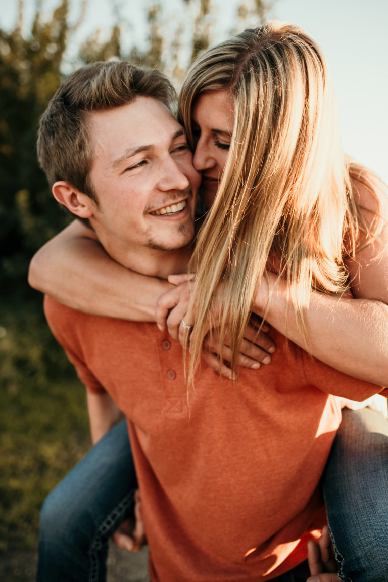 Summer Engagement Session in Sherwood Park - Cora and Conner